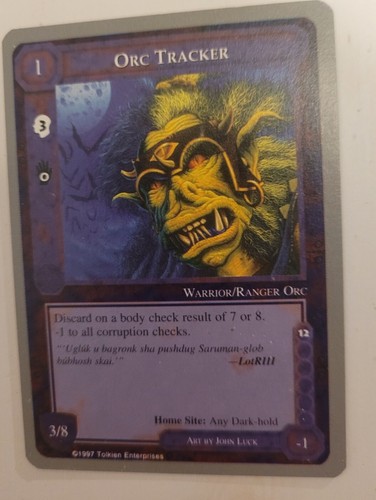 Middle-Earth CCG MECCG Carte Version Eng Tolkien Orc Tracker | eBay
