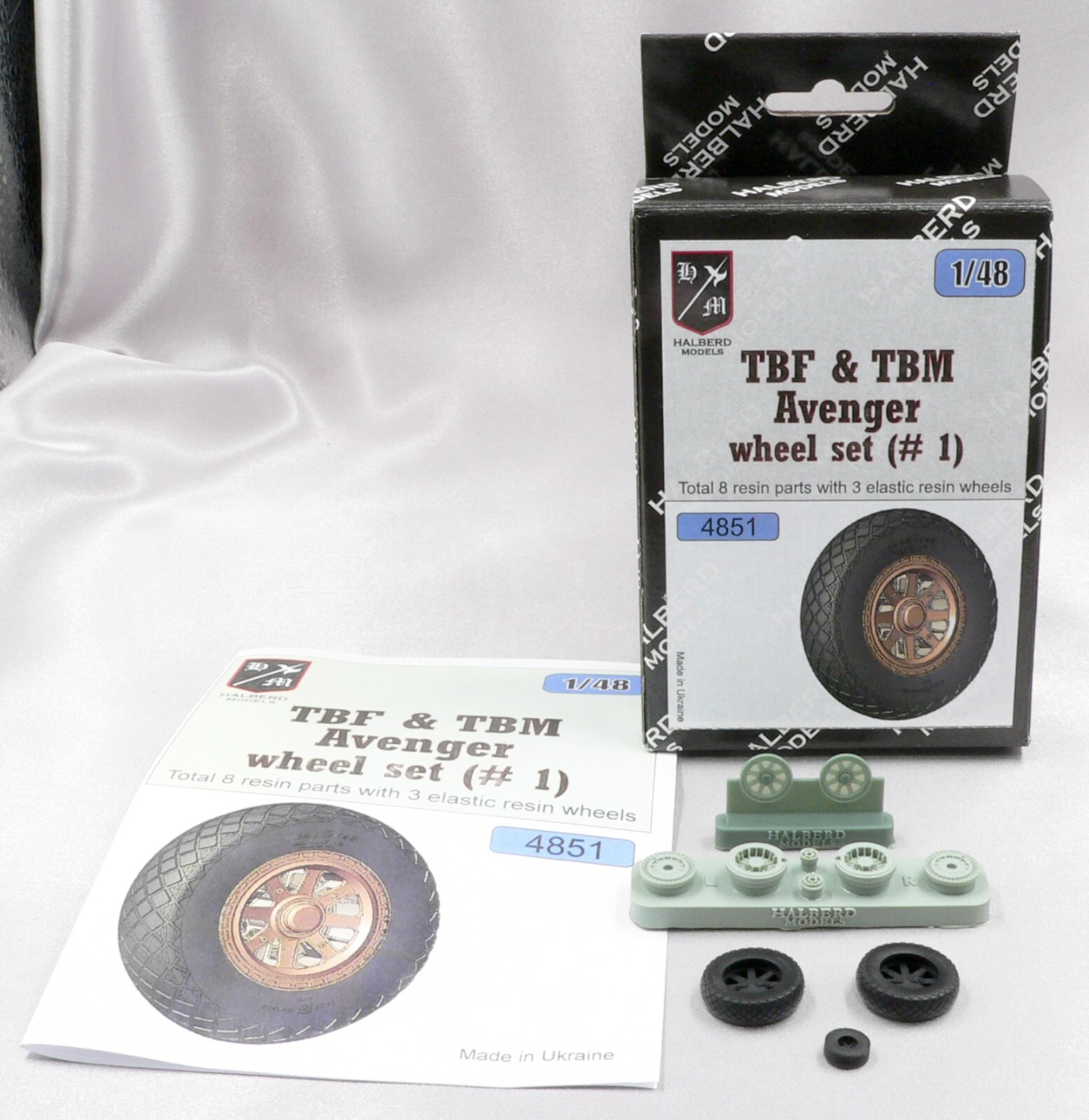TBF & TBM Avenger Halberd Models wheels set #1 1/48 kit | eBay