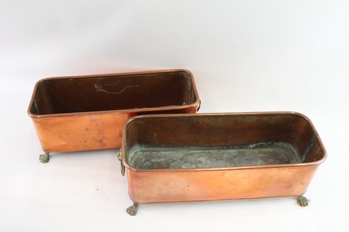 Copper Planter Trough w/ Lion Head Detail Pair 2750g | eBay UK