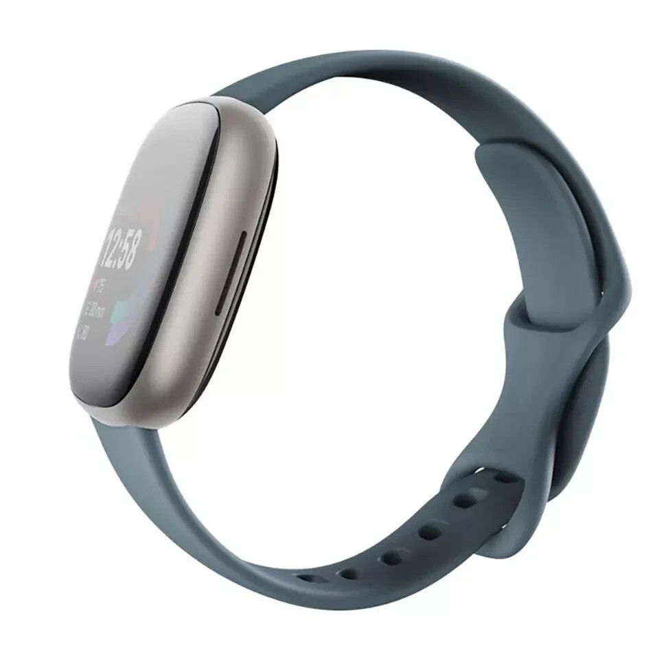 Fitbit Versa 4 Fitness GPS Smartwatch, Waterfall Blue/Platinum Aluminum ...