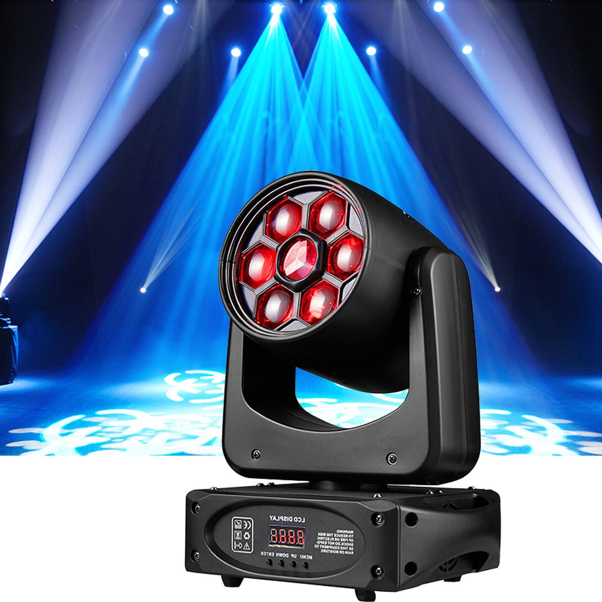 Prism Stage Lighting Effects 18 Prism Gobo 150W LED Moving Head Lights