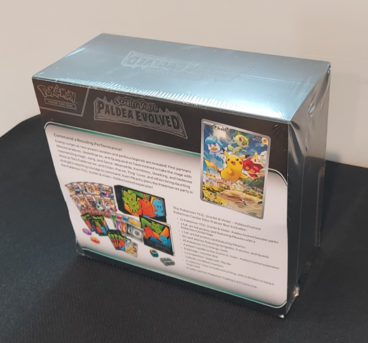 Paldea Evolved - Pokemon Center Exclusive ETB Elite Trainer Box Sealed ...