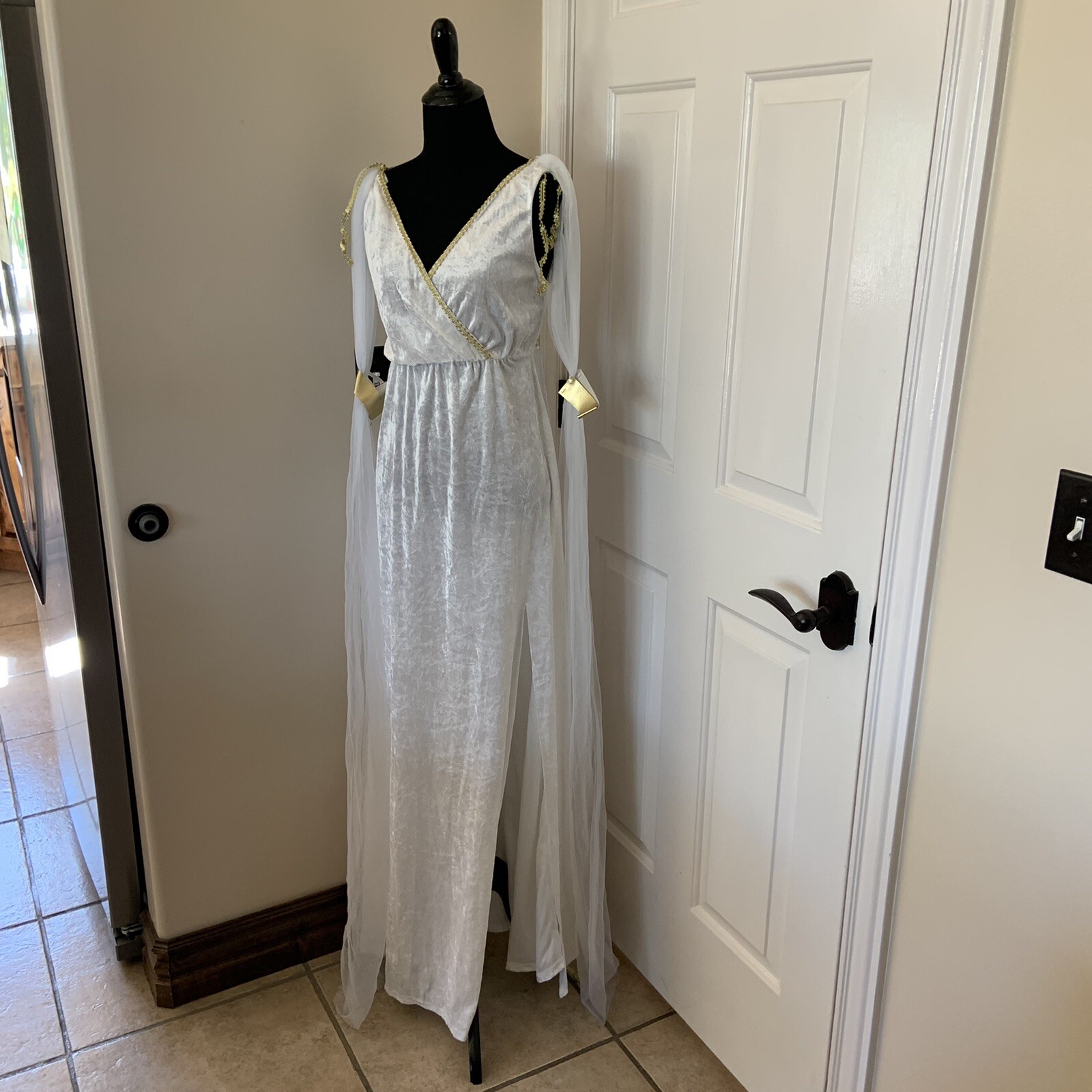 Women’s Greek Goddess Angel Costume Size Large - Gem