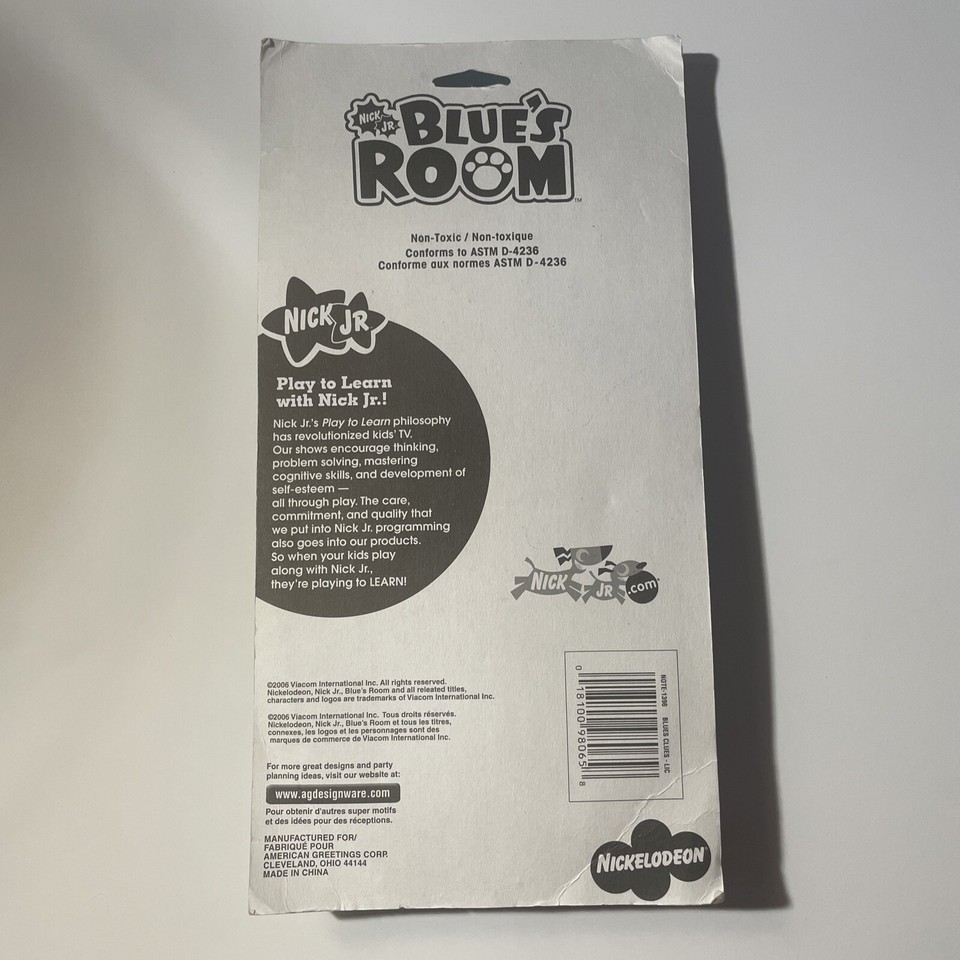 Blues Clues Handy Dandy Thinking Chair Notebook Crayons Licensed 2006 ...