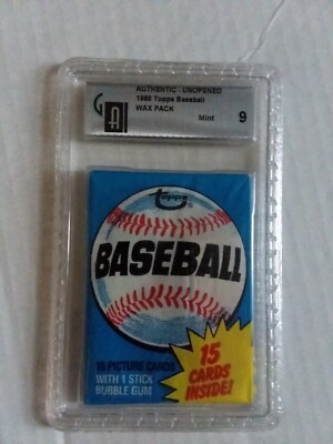 1980 Topps Baseball Unopened Wax Pack GAI 9 | eBay