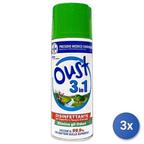 3x Oust Spray 400 Ml. Désinfectant 3 IN 1 Classique | eBay