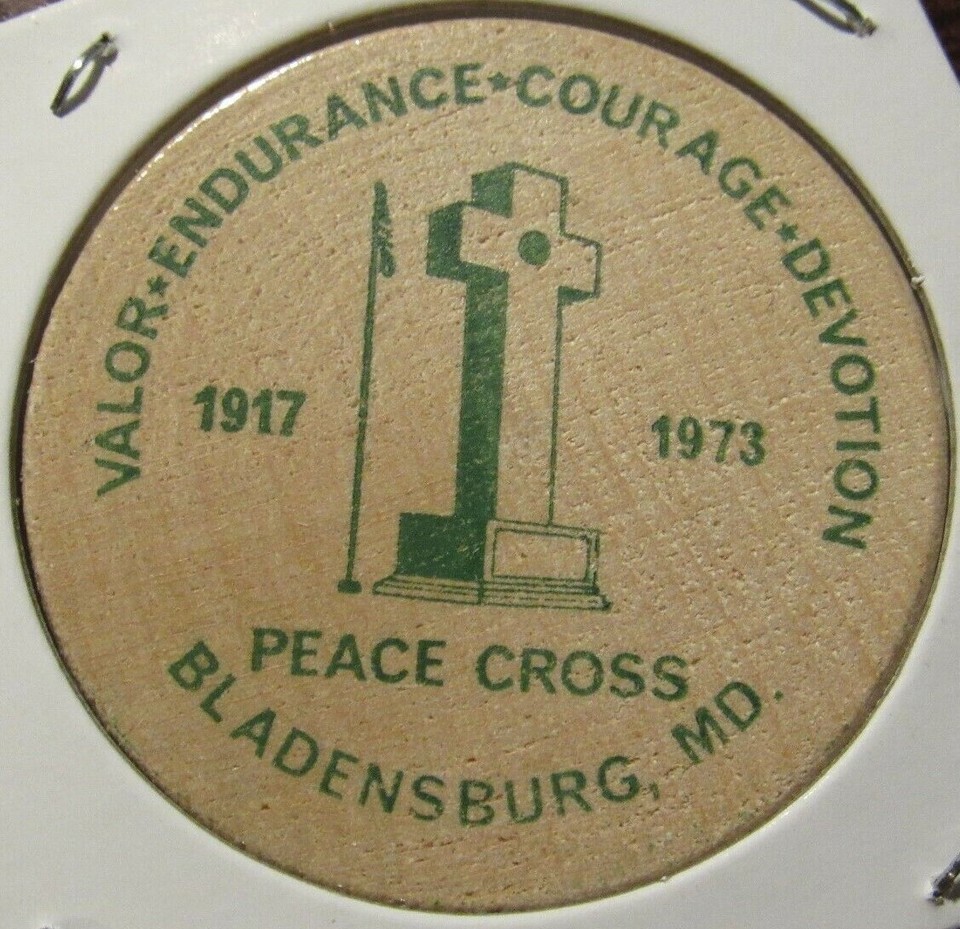 1973 Prince Georges Coin Show Lanham, MD Wooden Nickel - Token Maryland ...