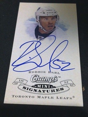 ROBBIE EARL 2008-09 Upper Deck Champs MINI SIGNATURES Autograph AUTO SP ...