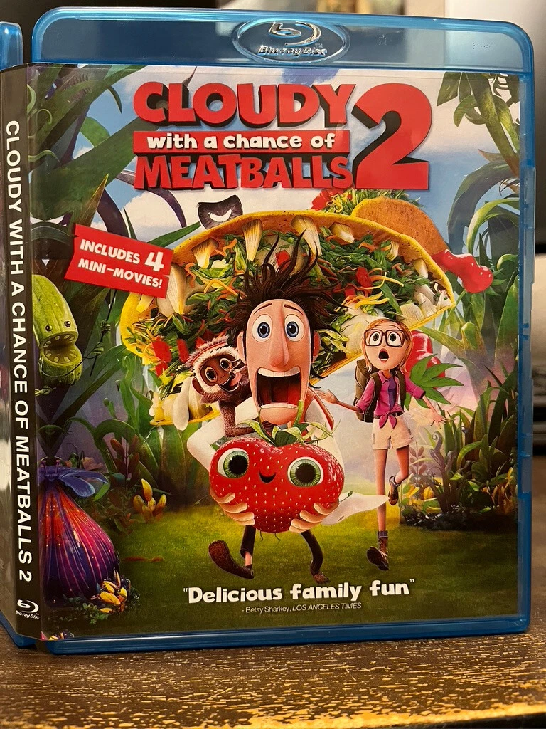 Cloudy With A Chance Of Meatballs 2 Blu Ray Cover