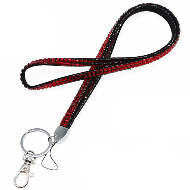 New Multi Color Rhinestone Neck LANYARD Keychain Key/ID/Cell Phone ...