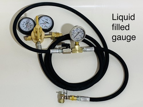 Nitrogen Regulator Kit W/Bleeder 600psi W/ No Loss Air Chuck Shock Tool ...