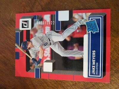 2022 Donruss Red Parallel 0423/2022 #47 Jake Meyers Rated Rookie ...