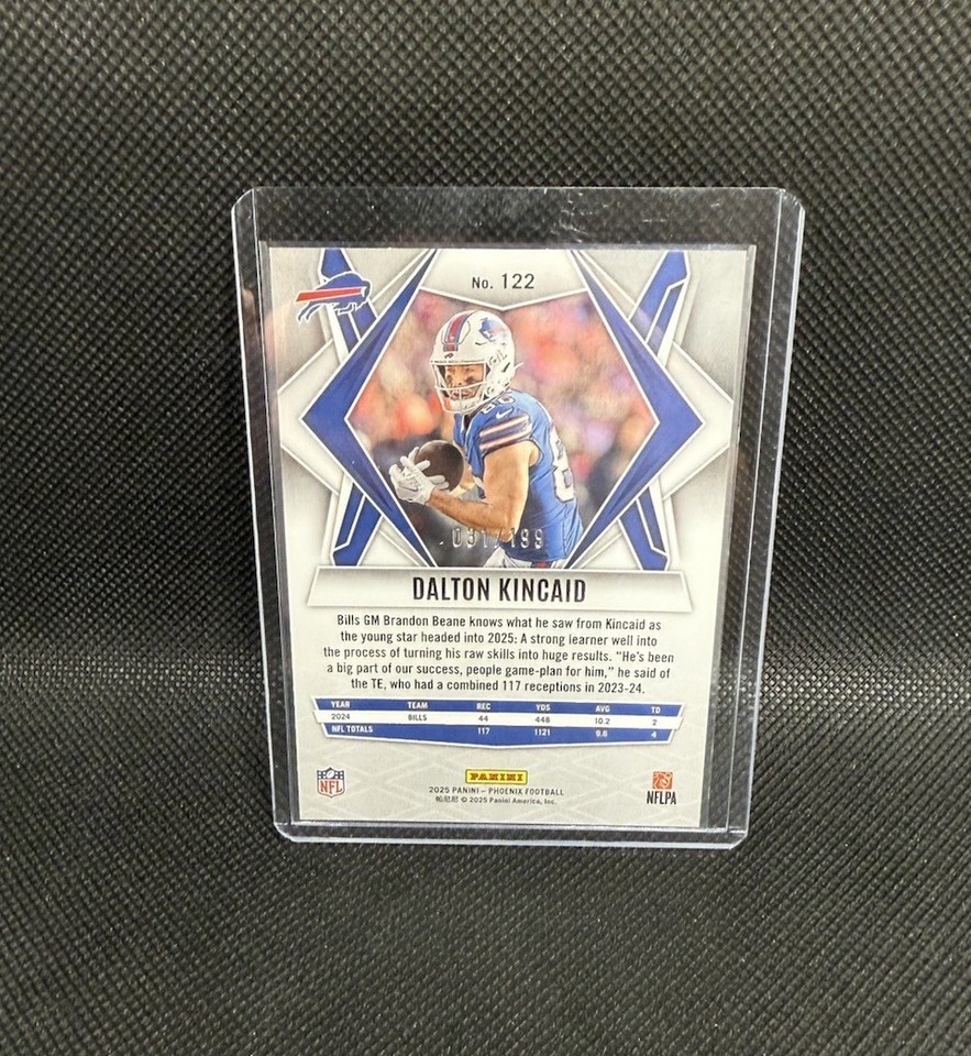 2025 Panini Phoenix Dalton Kincaid #122 Red /99 Buffalo Bills | eBay