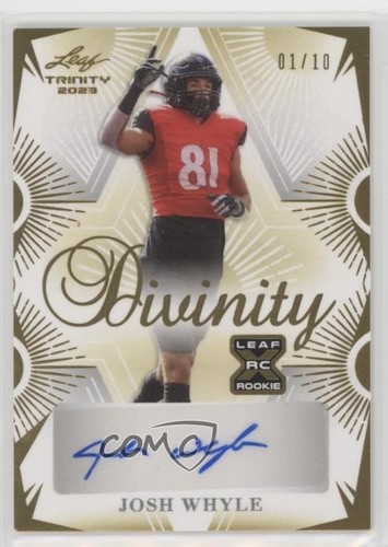 2023 Leaf Trinity Divinity Signatures /10 Josh Whyle #D-JW1 Rookie Auto ...