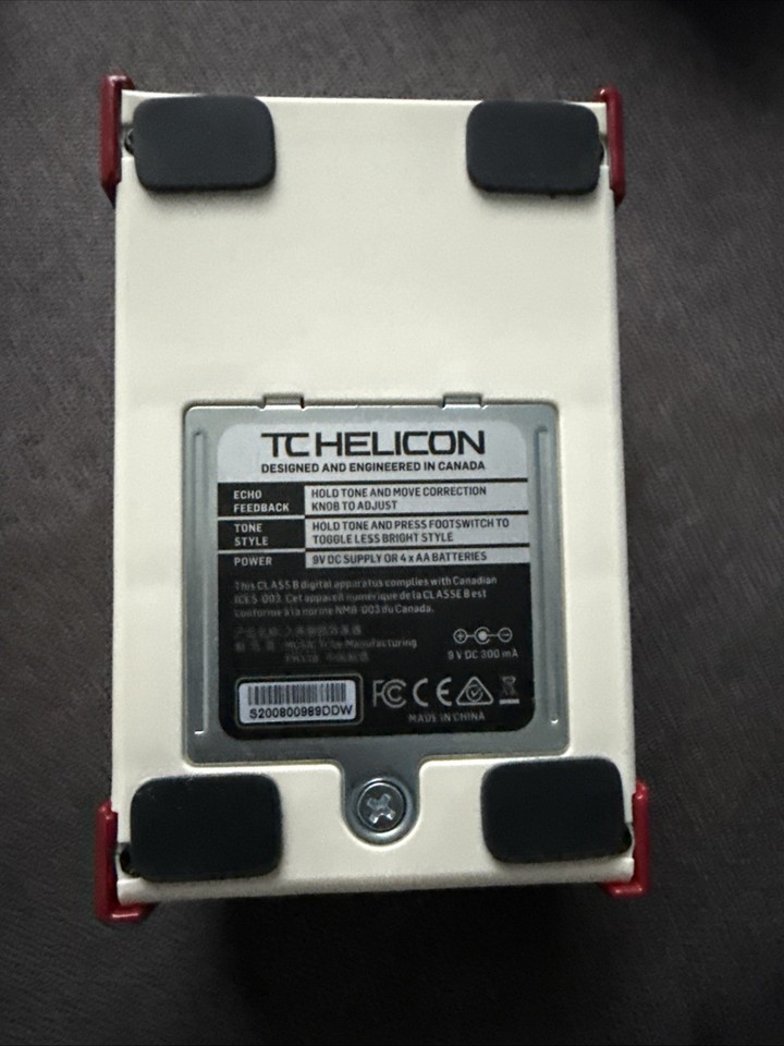 TC Helicon Mic Mechanic Vocal Effects Pedal +Power Supply+2x Roland XLR ...