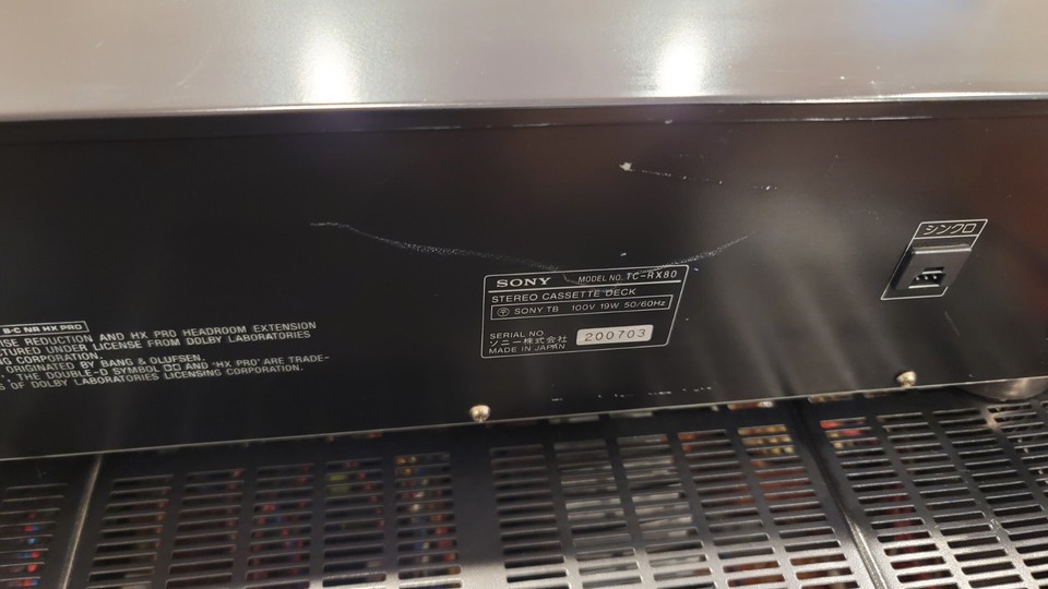 Sony TC-RX80 Black Cassette Deck | eBay