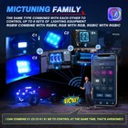 MICTUNING C2 RGBW LED Rock Lights 12 Pods LED Underglow Underbody Neon ...