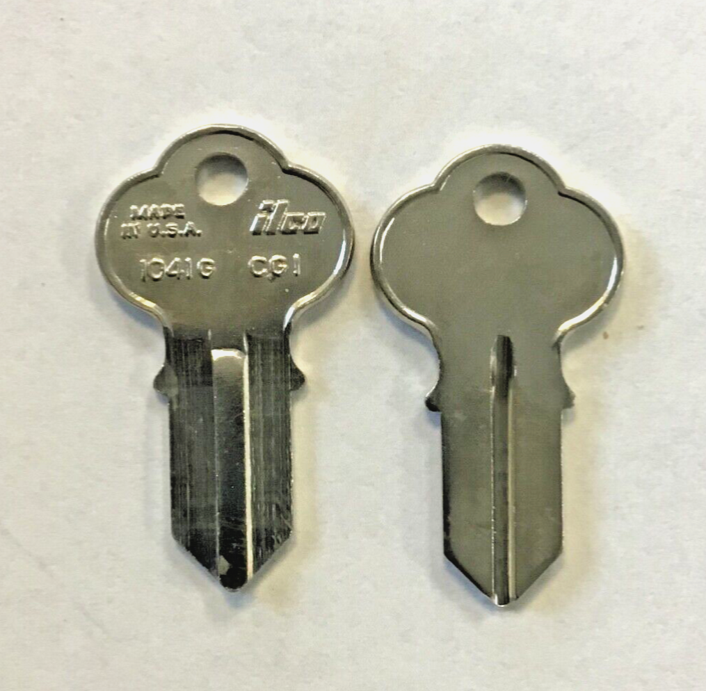 KABA ILCO CG1 1041G Key Blank for Chicago Lock- Key Blank set of 2 ...