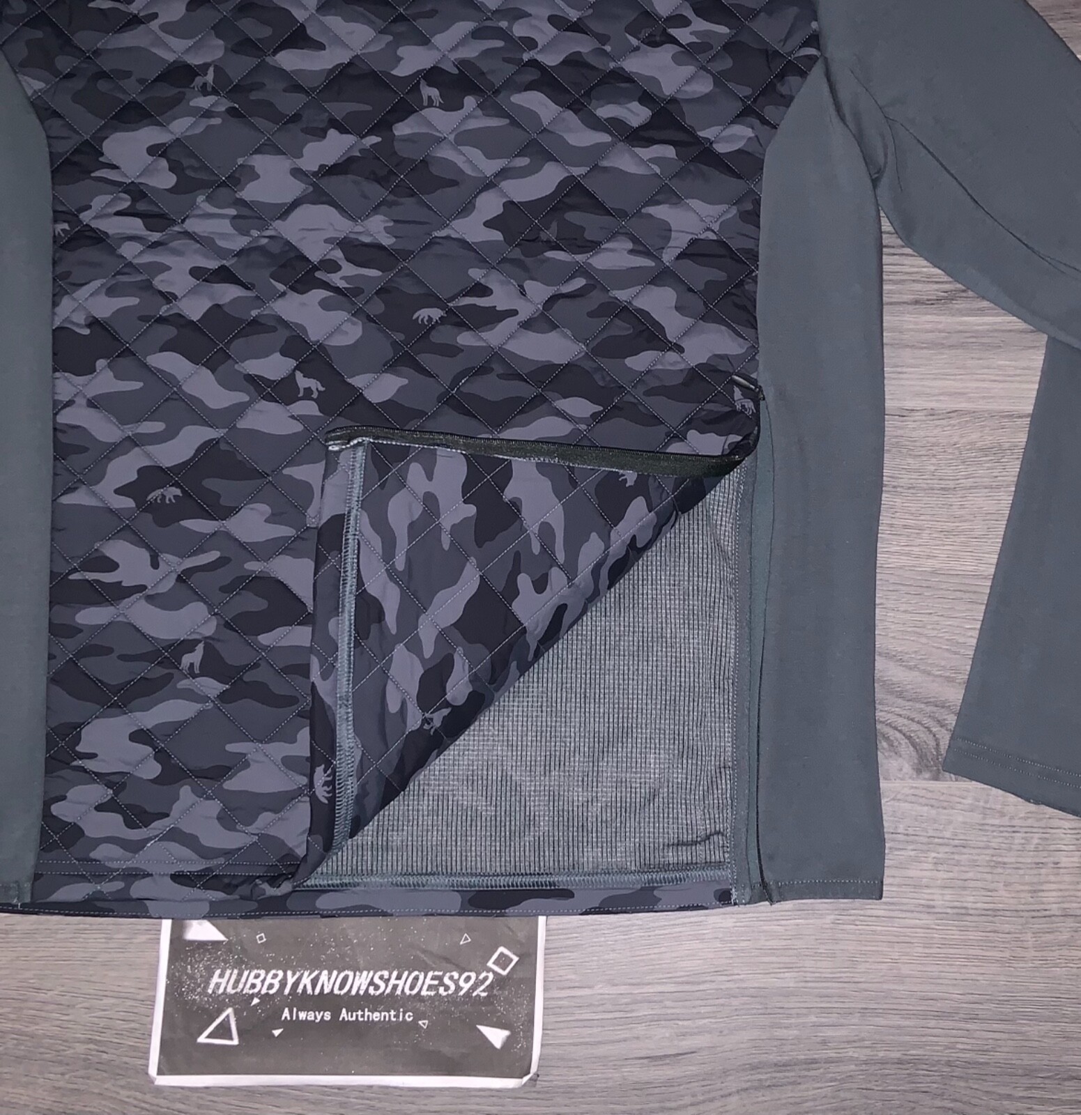 Greyson Men’s Grey Camo Scape Yukon Hybrid 1/2 Half Zip Jacket Sz Small ...