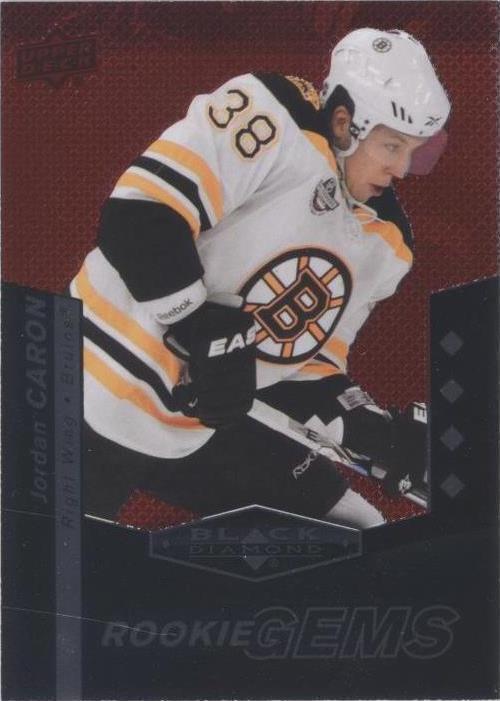 2010-11 Upper Deck Black Diamond - Rookie Gems Jordan Caron #212 Ruby ...