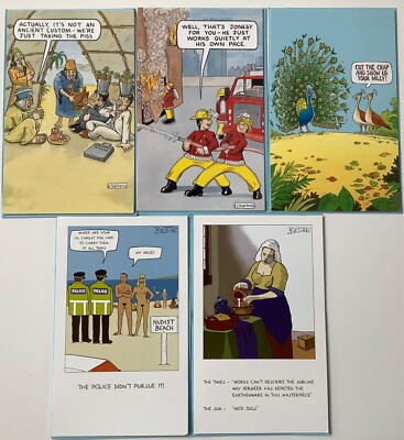 Funny Rude Happy Birthday Cards PACK of 5 cards by Jamie Charteris ...