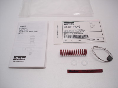 NEW PARKER RL4 RELEIF VALVE REPLACEMENT SPRING KIT #KIT-RL4SP-25-50 ...
