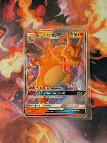 Charizard GX SM211 Near Mint Sun Moon Black Star Promo Holo Foil ...