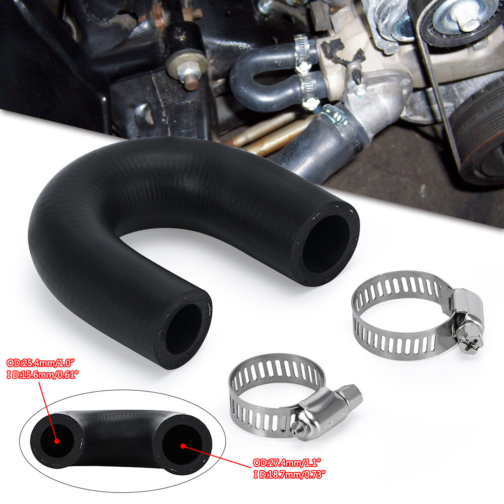 Black Silicone Heater Core Bypass Loop Coolant Hose For LS1 LS2 LS3 LQ4 ...