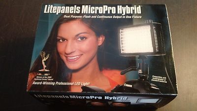 LitePanels MicroPro Hybrid Kit LED on-board Camera Light (LP MICROPROH ...