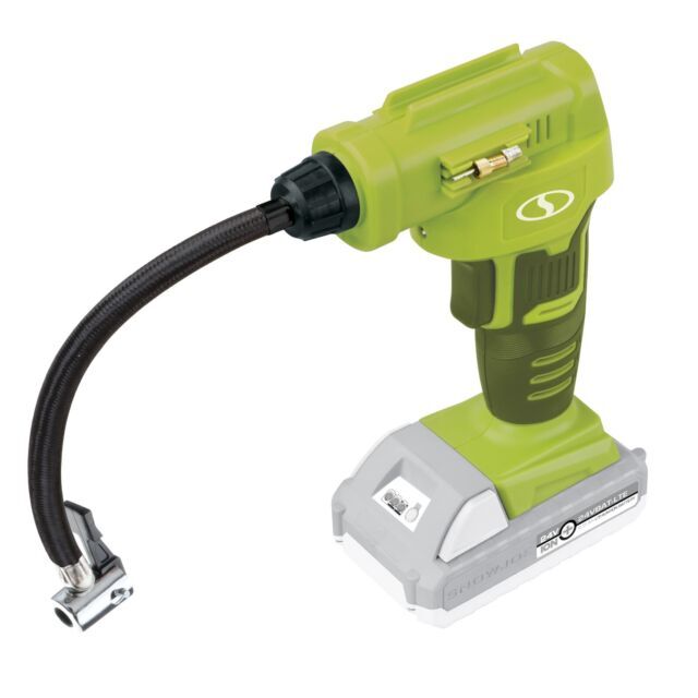 Sun Joe 24V-AJC-LTE 24V 2.0Ah Cordless Portable Air Compressor Kit for ...