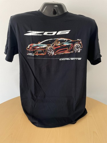 Mens C8 Z06 Corvette T-Shirt Black | eBay
