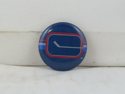 Vancouver Canucks Pin (VTG) - 1990s Stick in Rink Logo - Celluloid Pin ...