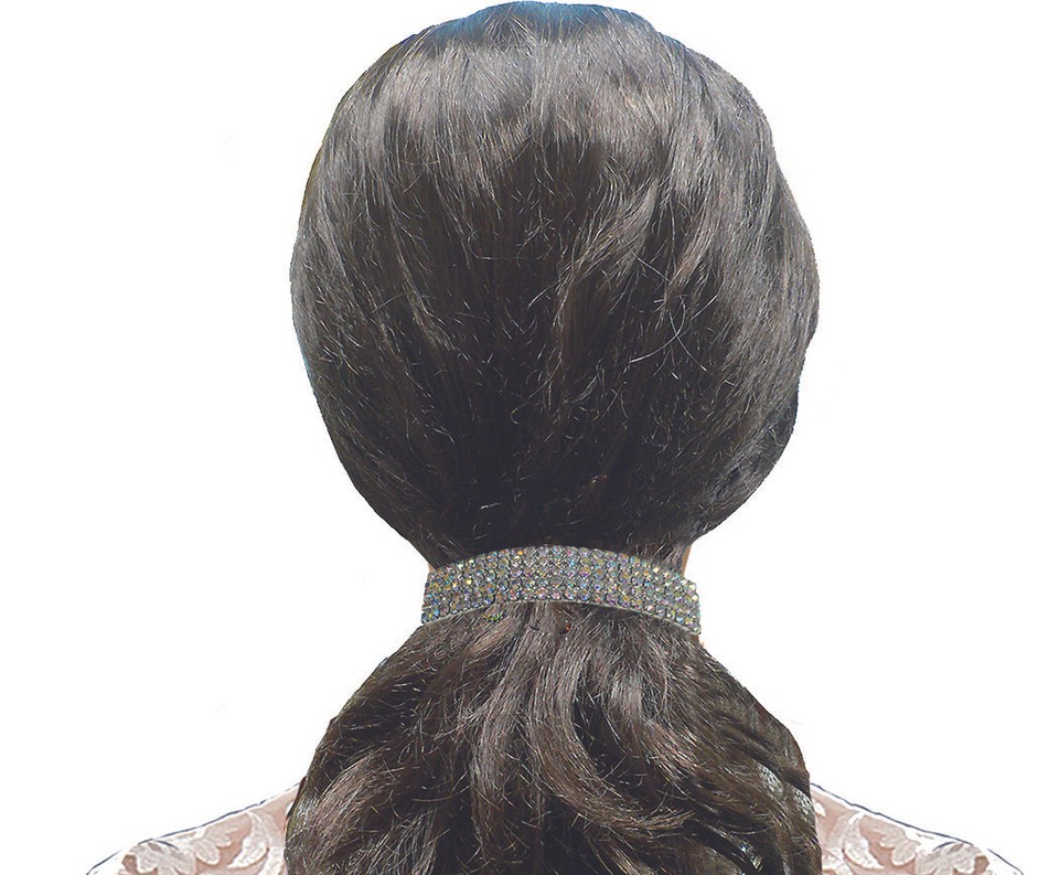 Set of 2 Large Vintage Bar Barrettes Sparkly Crystals Thick Hair ...