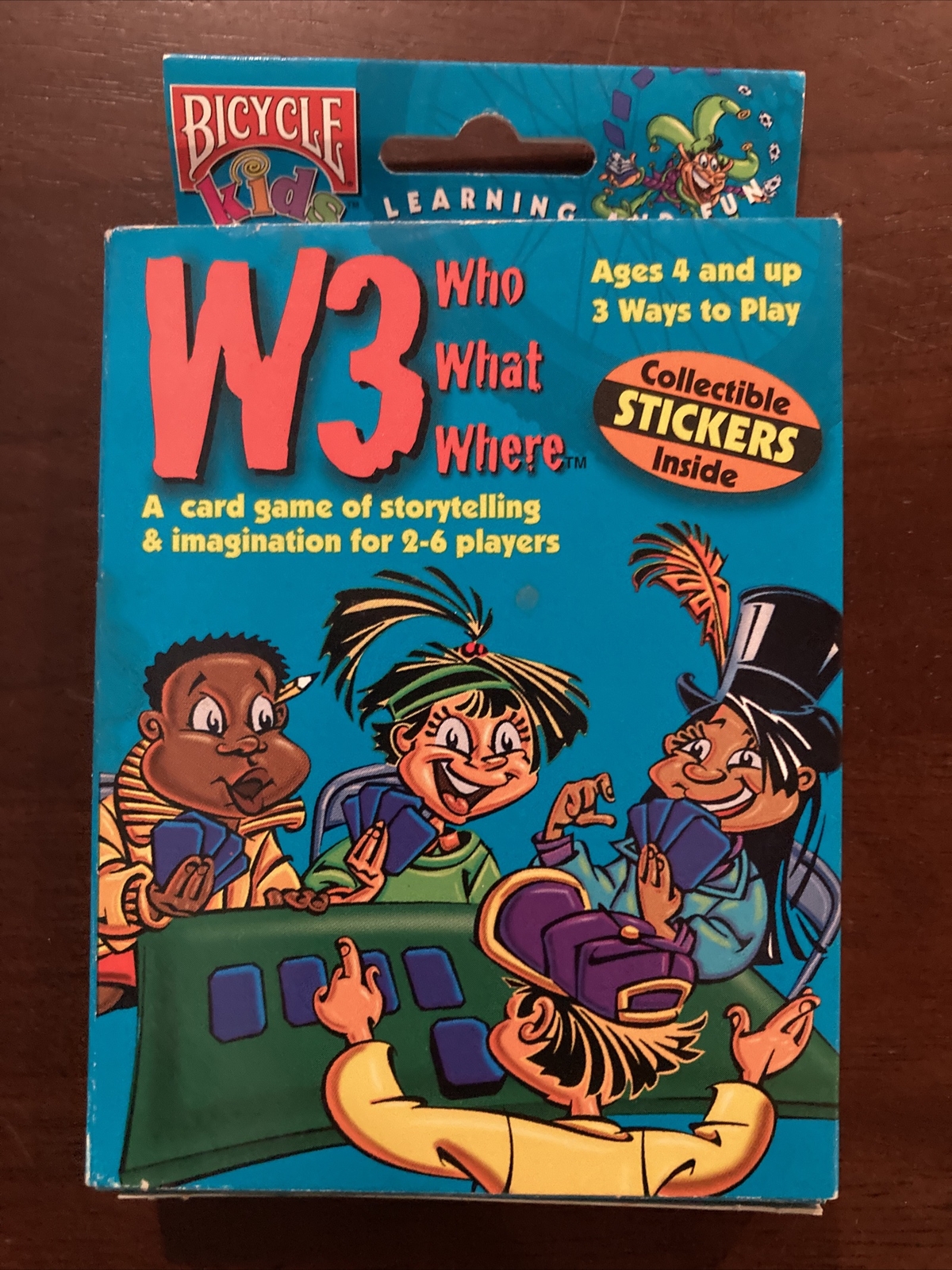 Card Game Bicycle Kids W3 Who What Where Complete With Stickers for ...