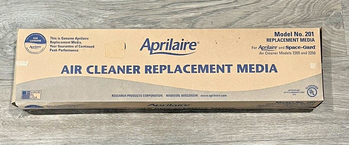 1 NEW GENUINE APRILAIRE 201 REPLACEMENT MEDIA FOR 2200 AND 2250 AIR ...