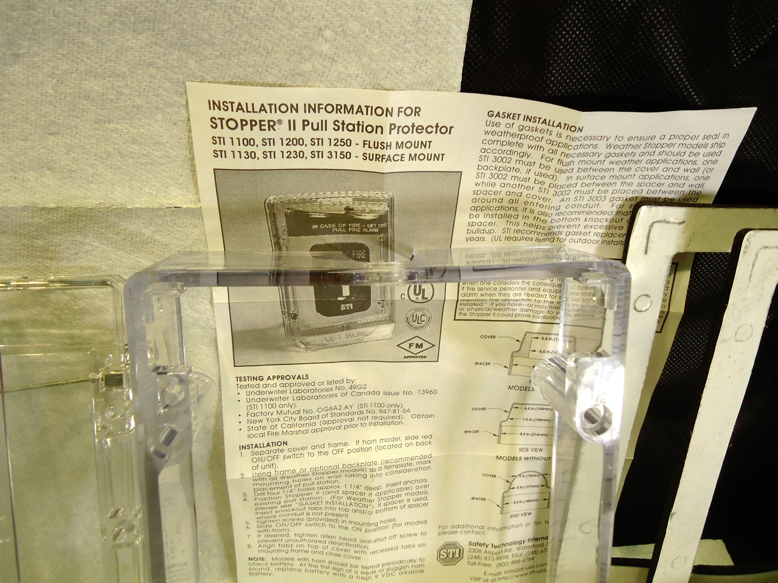 NEW SIMPLEX 2099-9821 WEATHERPROOF SHIELD & SPACER PULL STATION ...