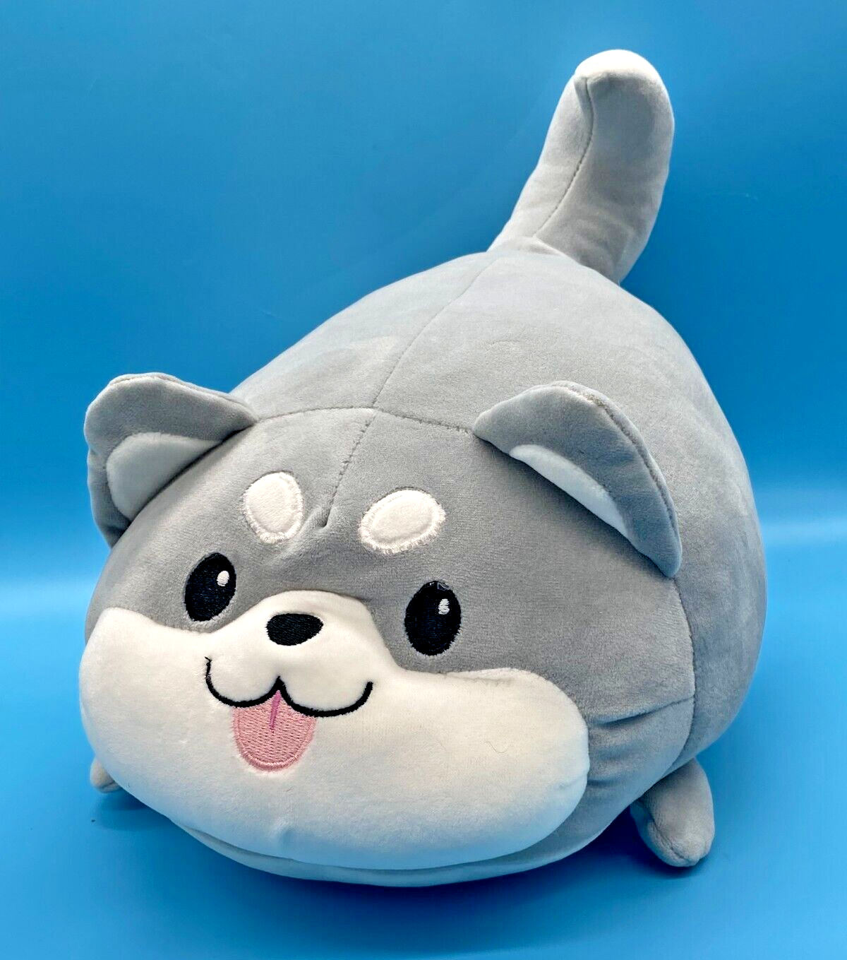 Ultra-Soft Husky Dog Plush Toys Gray WhiteStuffed Animal 14" Great Gift ...