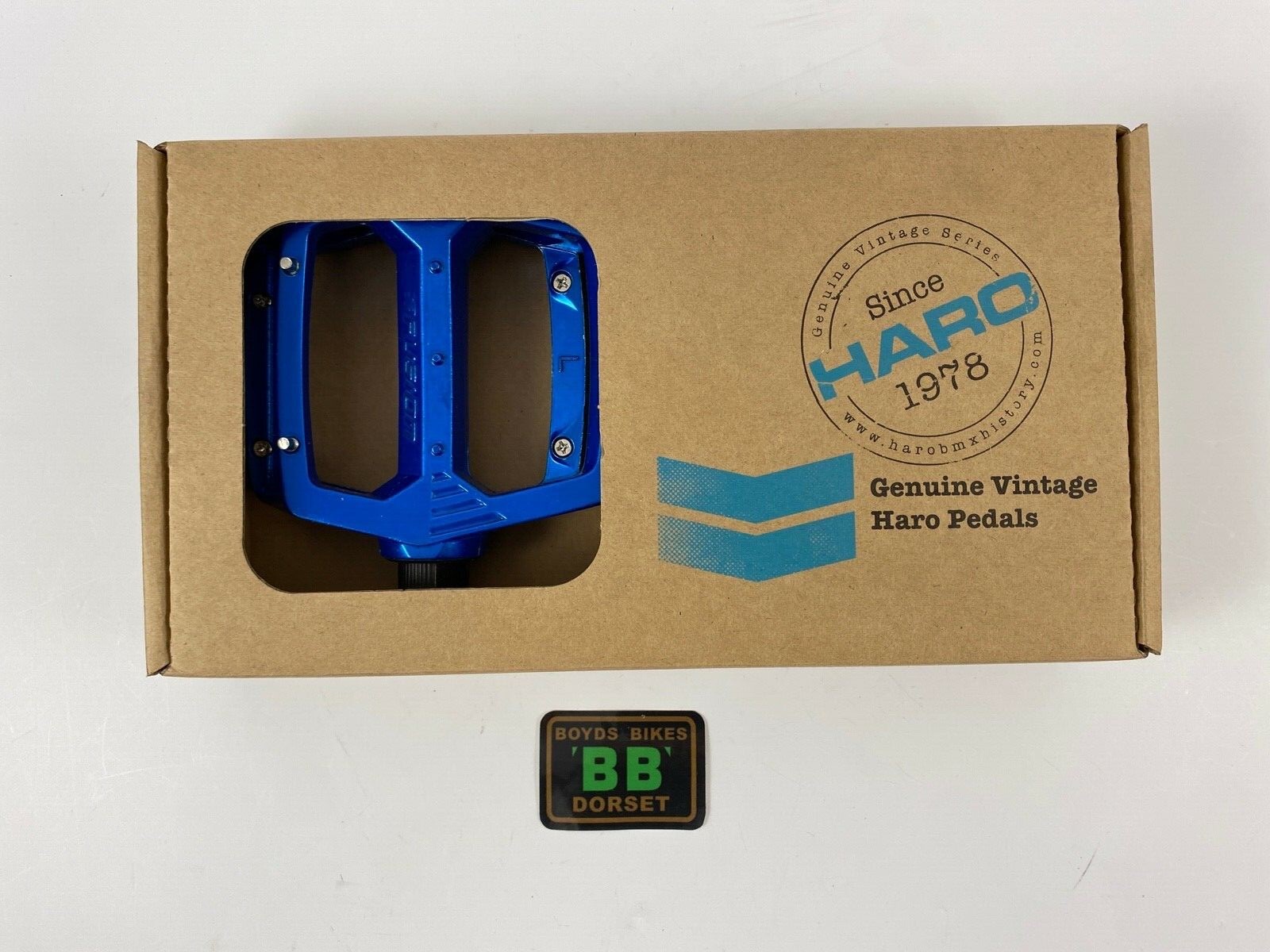 HARO FUSION Pedals 9/16" - Old School BMX - Black Blue Red Gold Silver ...