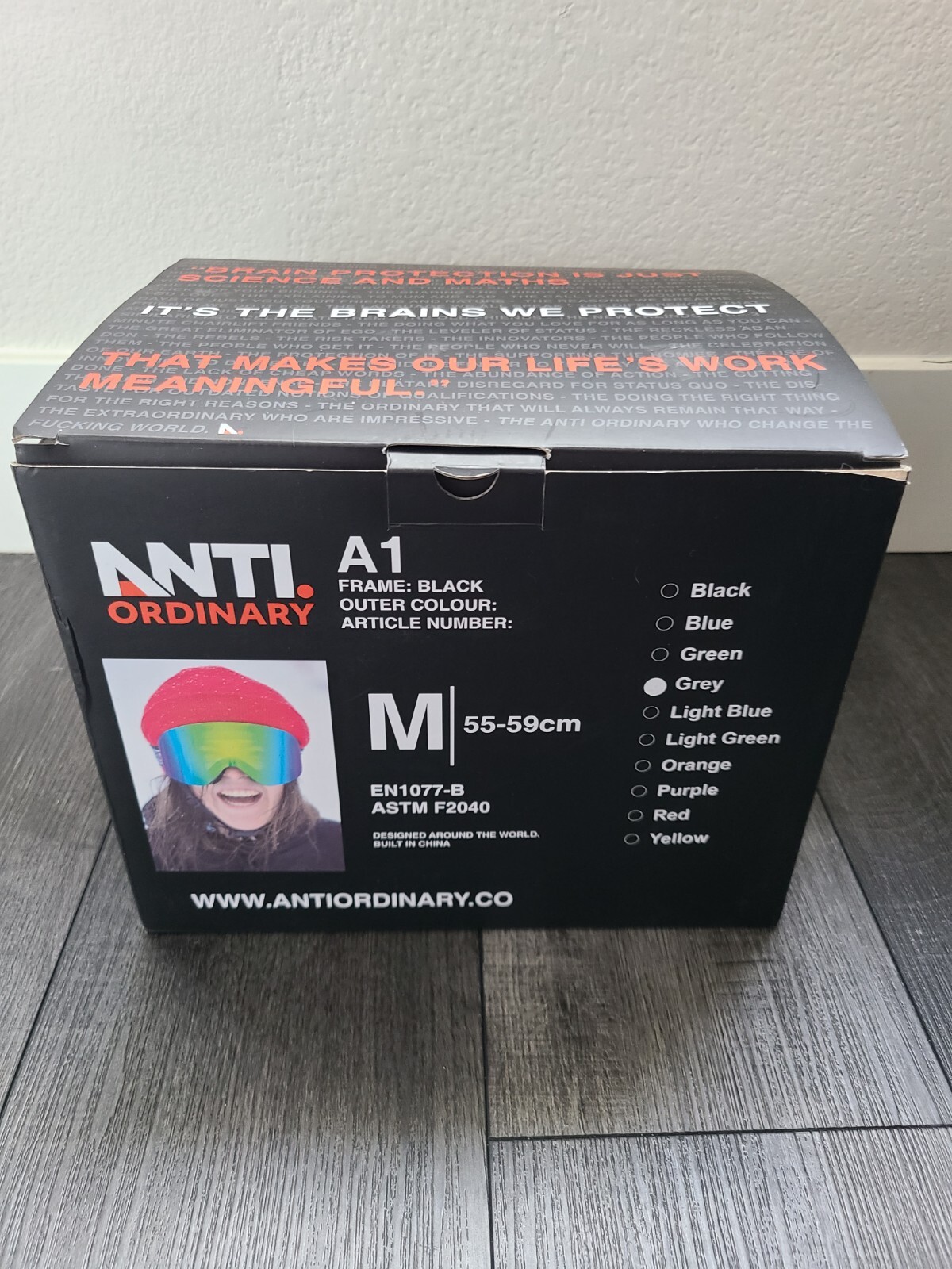 Anti Ordinary A2 Ski Helmet, Beanie Helmet, Size Medium, Blue New | eBay