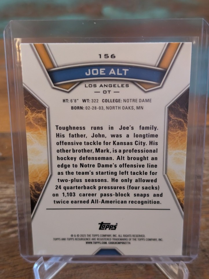 2024 Topps Resurgence - Rookies Joe Alt #156 Prism Refractor (RC) | eBay