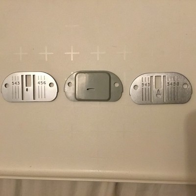 Singer Metal Foot/ Throat Plates 5433456. 5433456. 3 Plates In Total ...