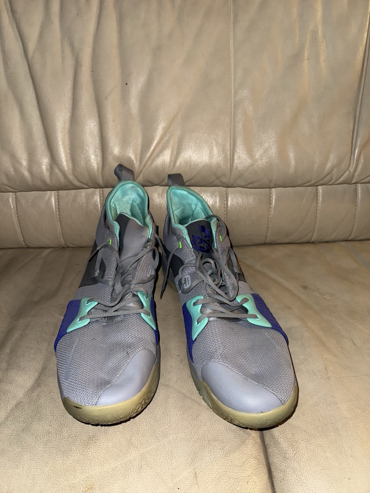 Nike Air PG 2 Paul George Pure Platinum Turquoise AJ2… - Gem