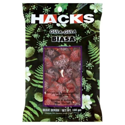5X100g HACKS Original Flavor Medicated Cough Sweet Candy Malaysia | eBay