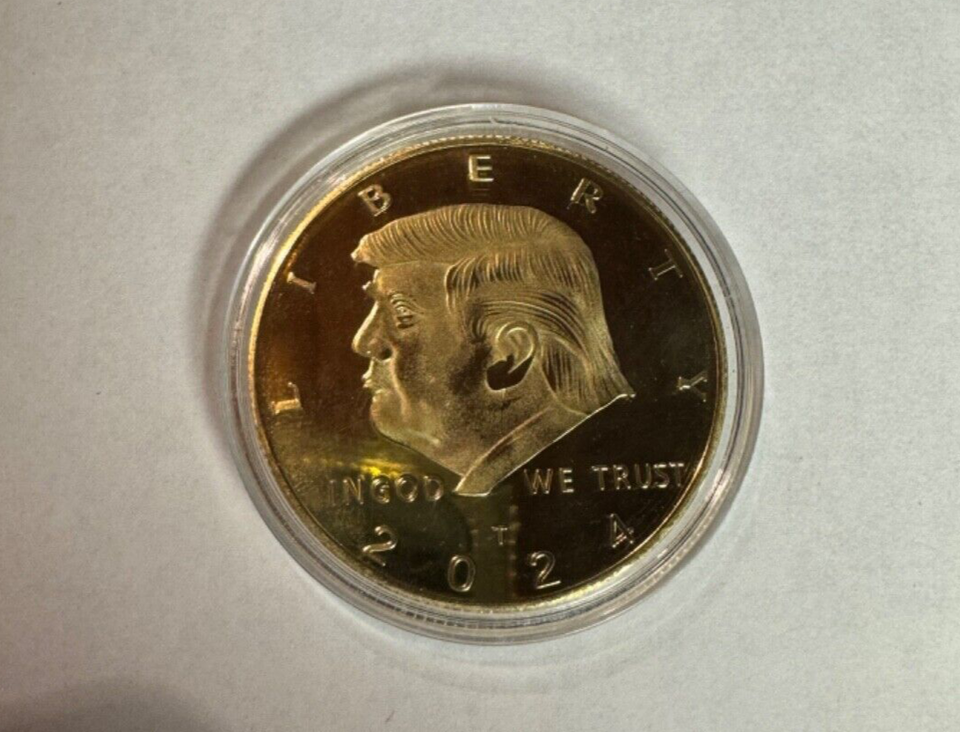 OFFICIAL 2024 GOLD DONALD J TRUMP "LIBERTY" RARE COIN 45th and 47th ...