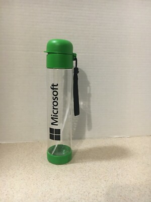 Microsoft Plastic Water Bottle W/ Lid NWT | eBay