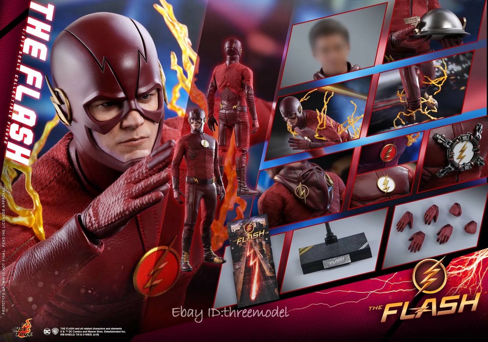 Hot Toys HT 1/6Scale TMS009 Flashpoint The Flash Action Figure In Stock ...