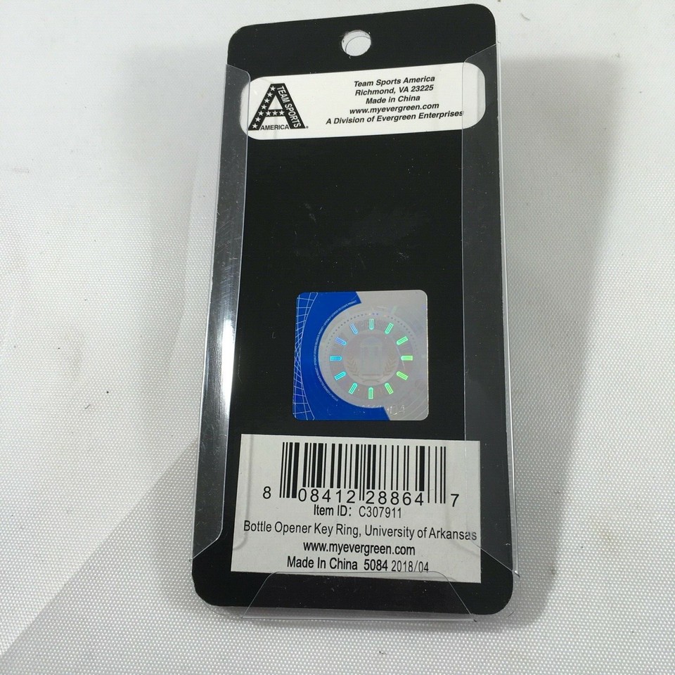 Arkansas Razorbacks Bottle Opener Key Ring NCAA Team Sports America ...