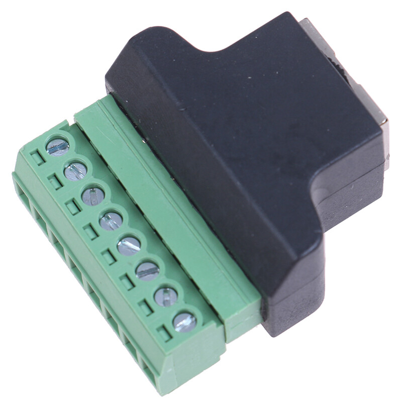 RJ45 to Screw Terminal Adaptor RJ45 Female to 8 Pin connector for CCTV ...