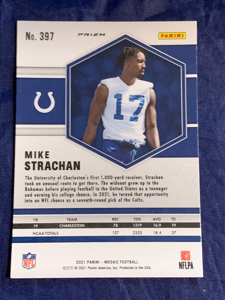 MIKE STRACHAN #397 - 2021 MOSAIC FOOTBALL - GENESIS SP SSP RC | eBay