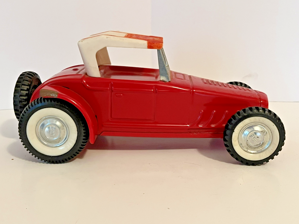 Nylint Toys Ford Red Hot Rod Jalopy Roadster Coupe Car Pressed Steel ...